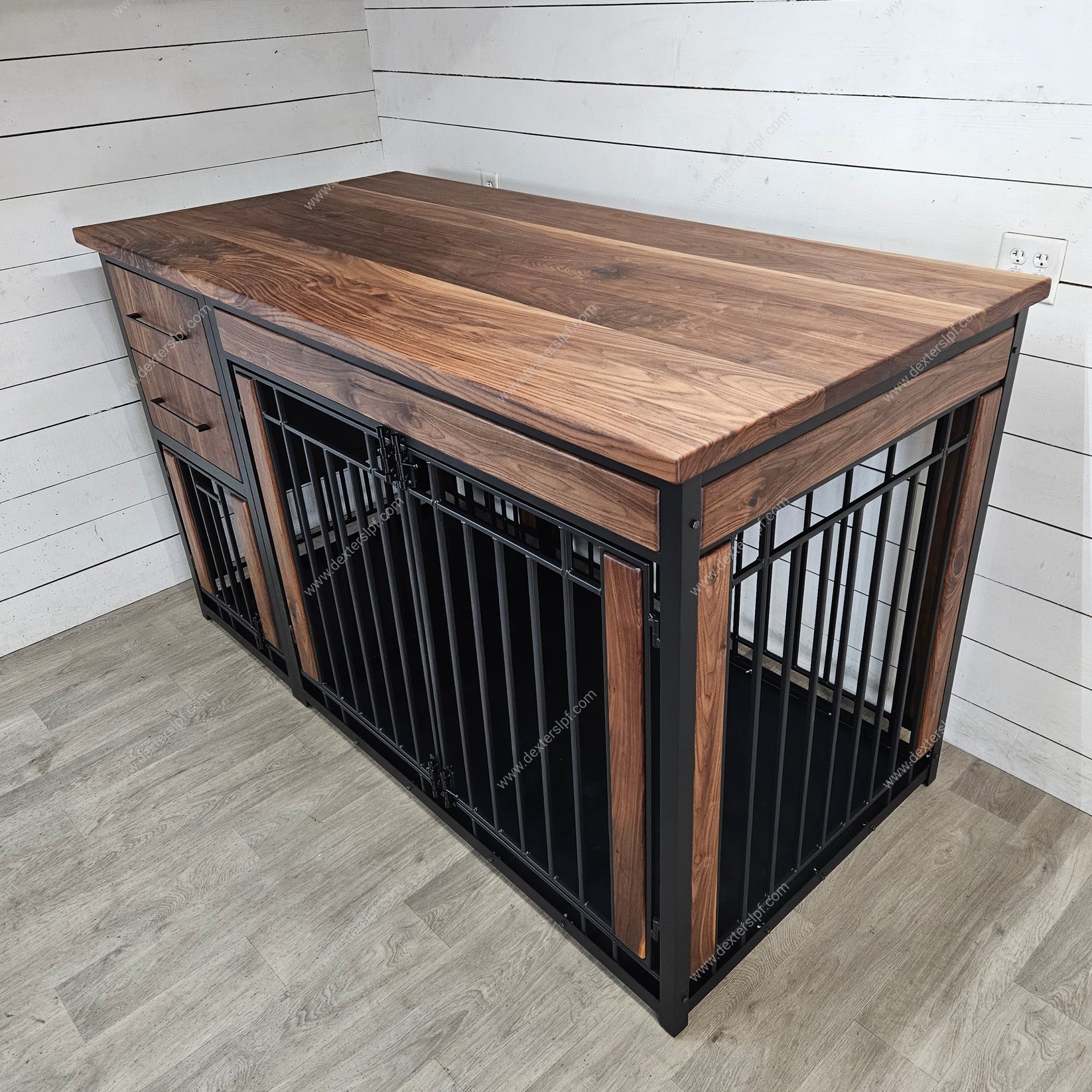 Tubby XXXLarge + Large Combo Dog Crate Furniture | Double Dog Crate ...